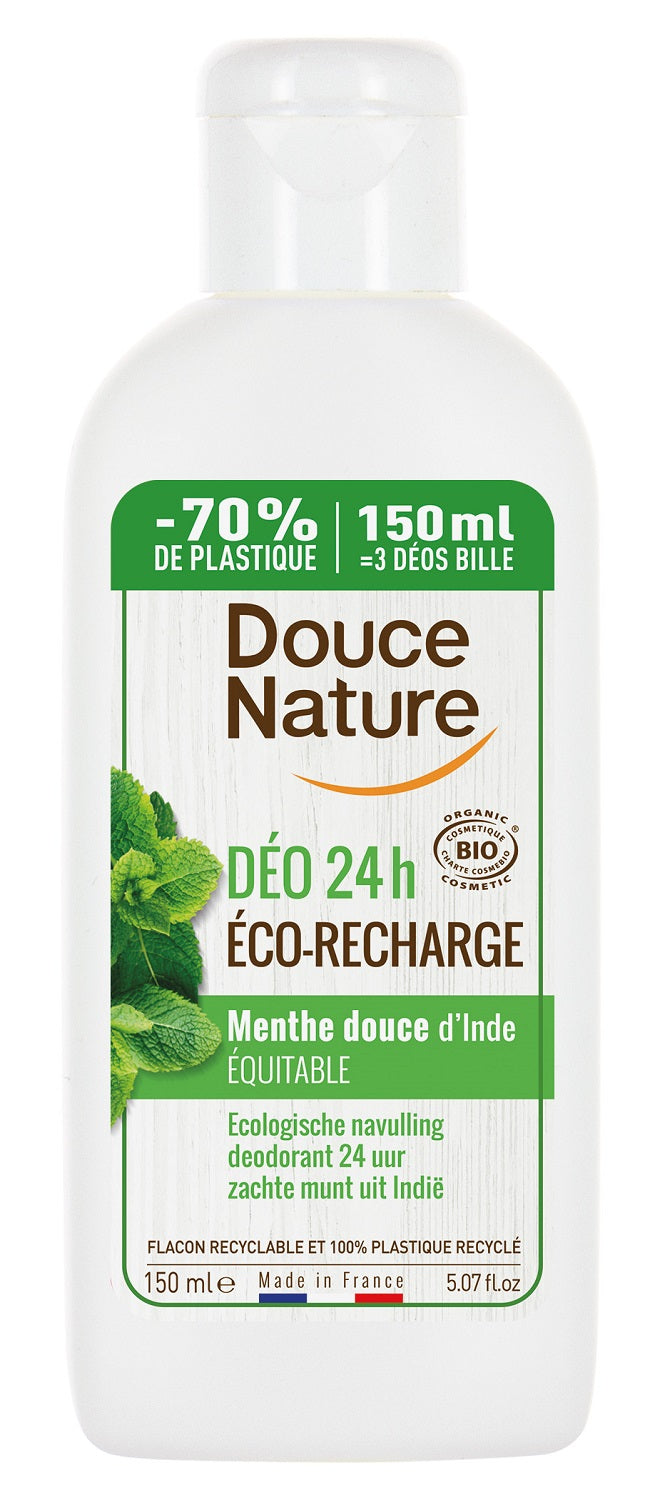 Douce Nature Deodorant mint navulling 150 Milliliter - 123vitamines