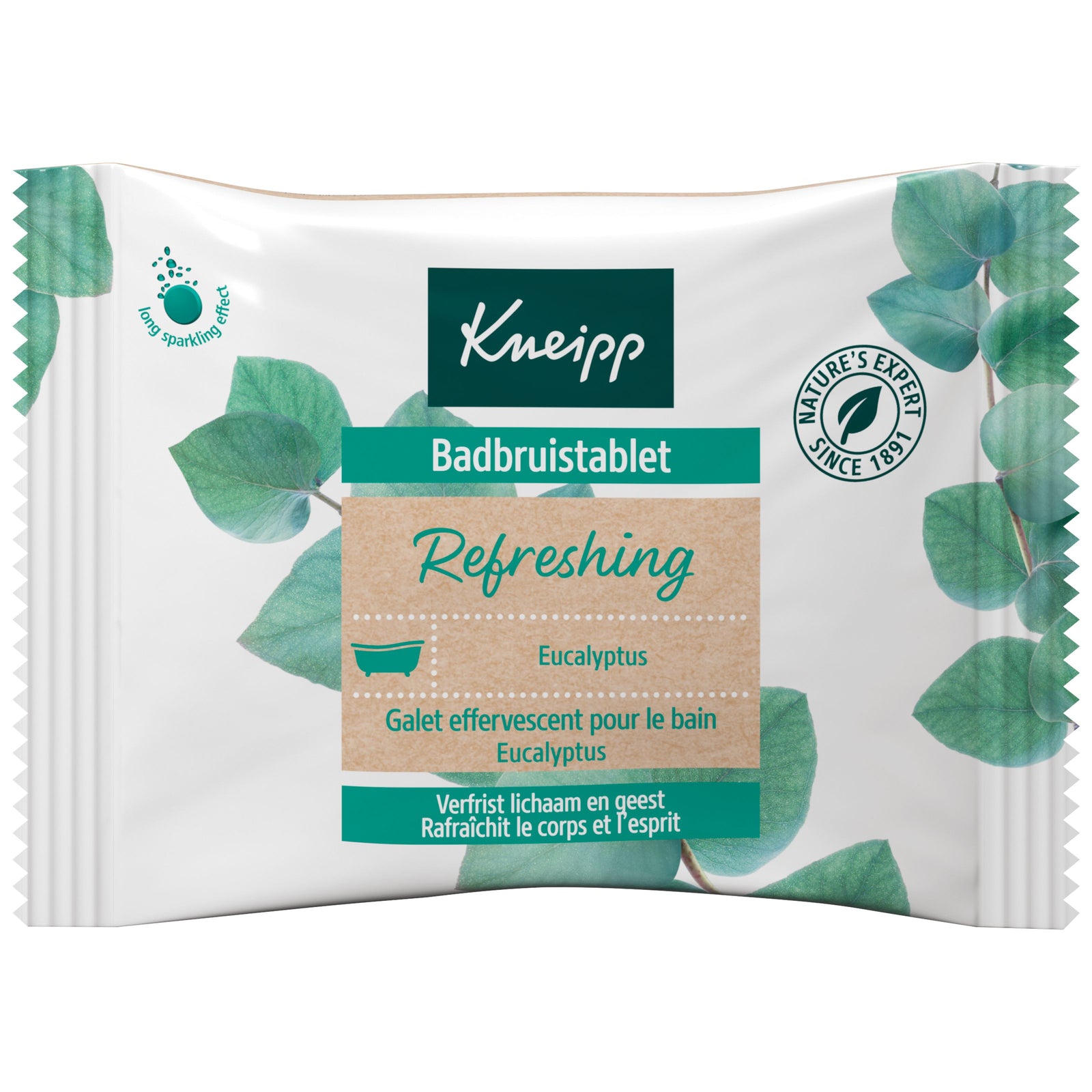 Kneipp Badbruistablet refreshing eucalyptus 80 Gram - 123vitamines