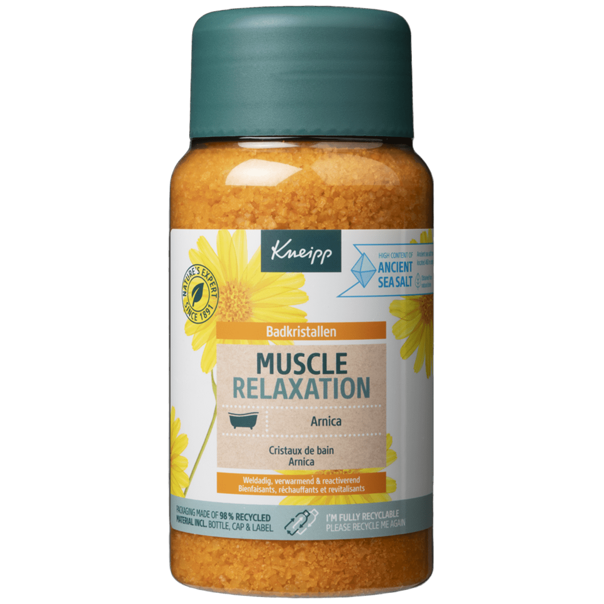 Kneipp Badkristal muscle relaxation arnica 600 Gram - 123vitamines