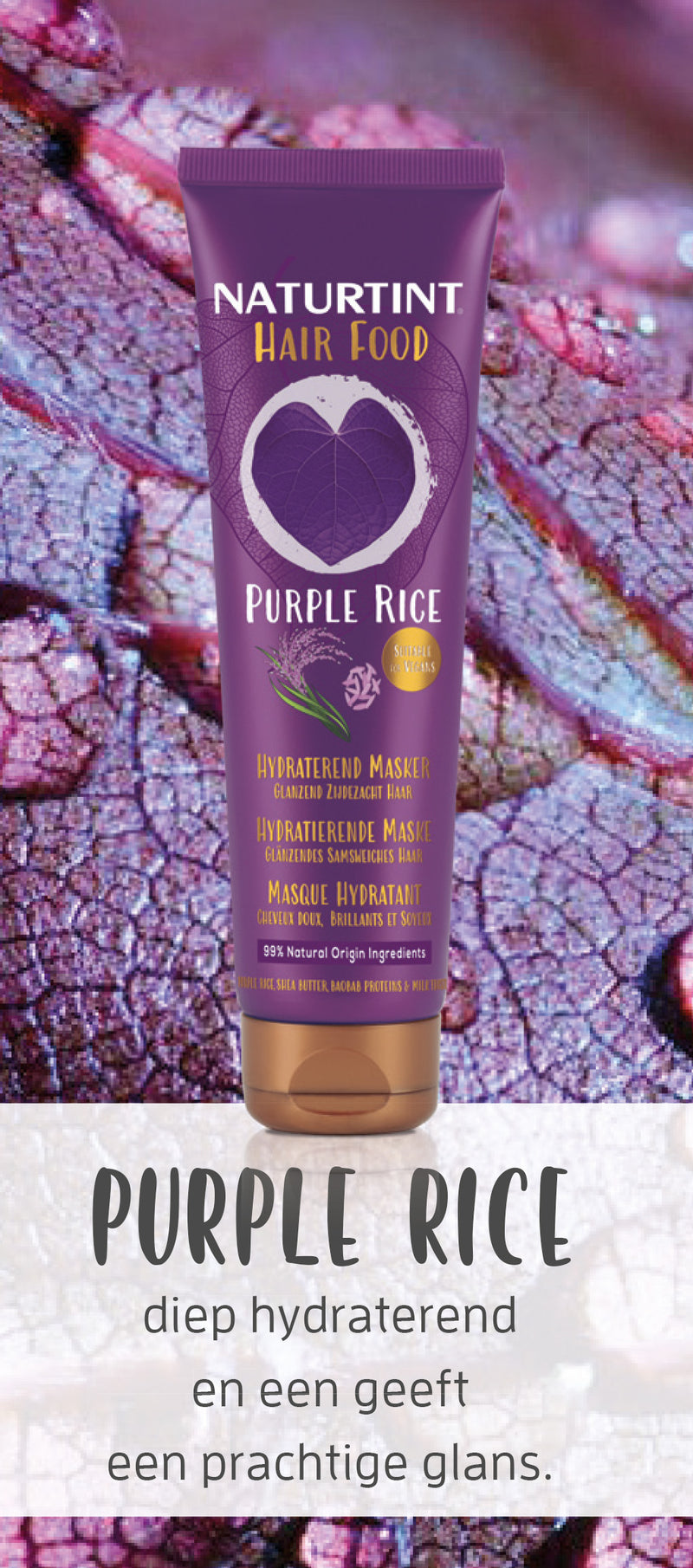 Naturtint Hairfood purple rice masker 150 Milliliter - 123vitamines